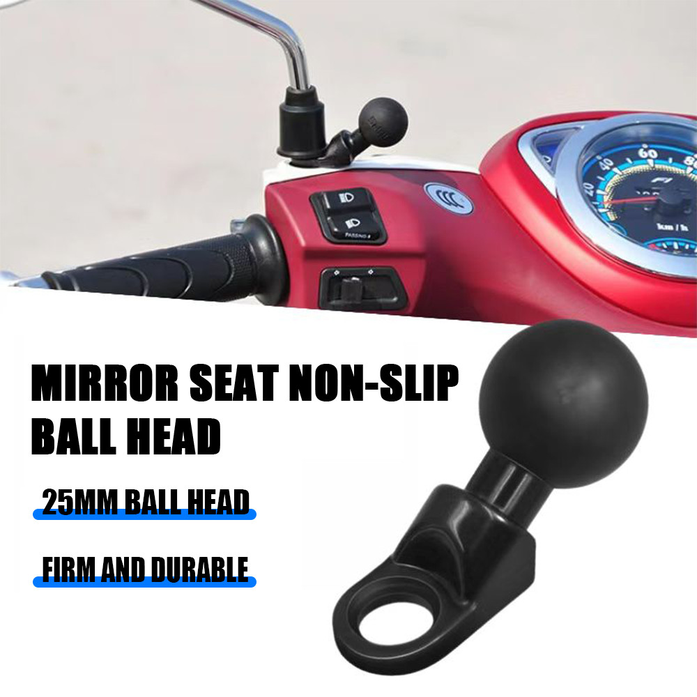 25mm Motorcycle Rearview Mirror Ball Joint Base Universal Frame ...