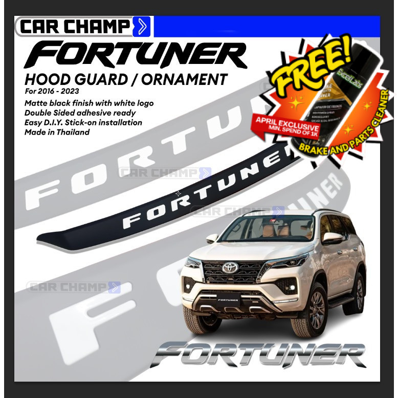 Fortuner 2016 to 2020 / 2021 to 2025 2.4 G OEM Hood End / Hood Lip ...