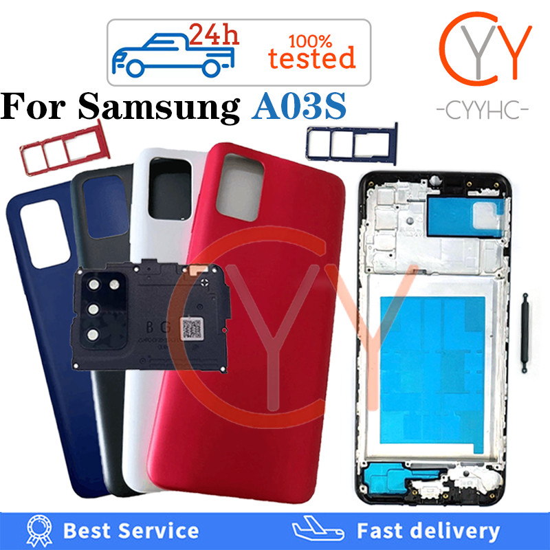 For Samsung Galaxy A03S A037 back cover Battery Housingr Volume Button ...