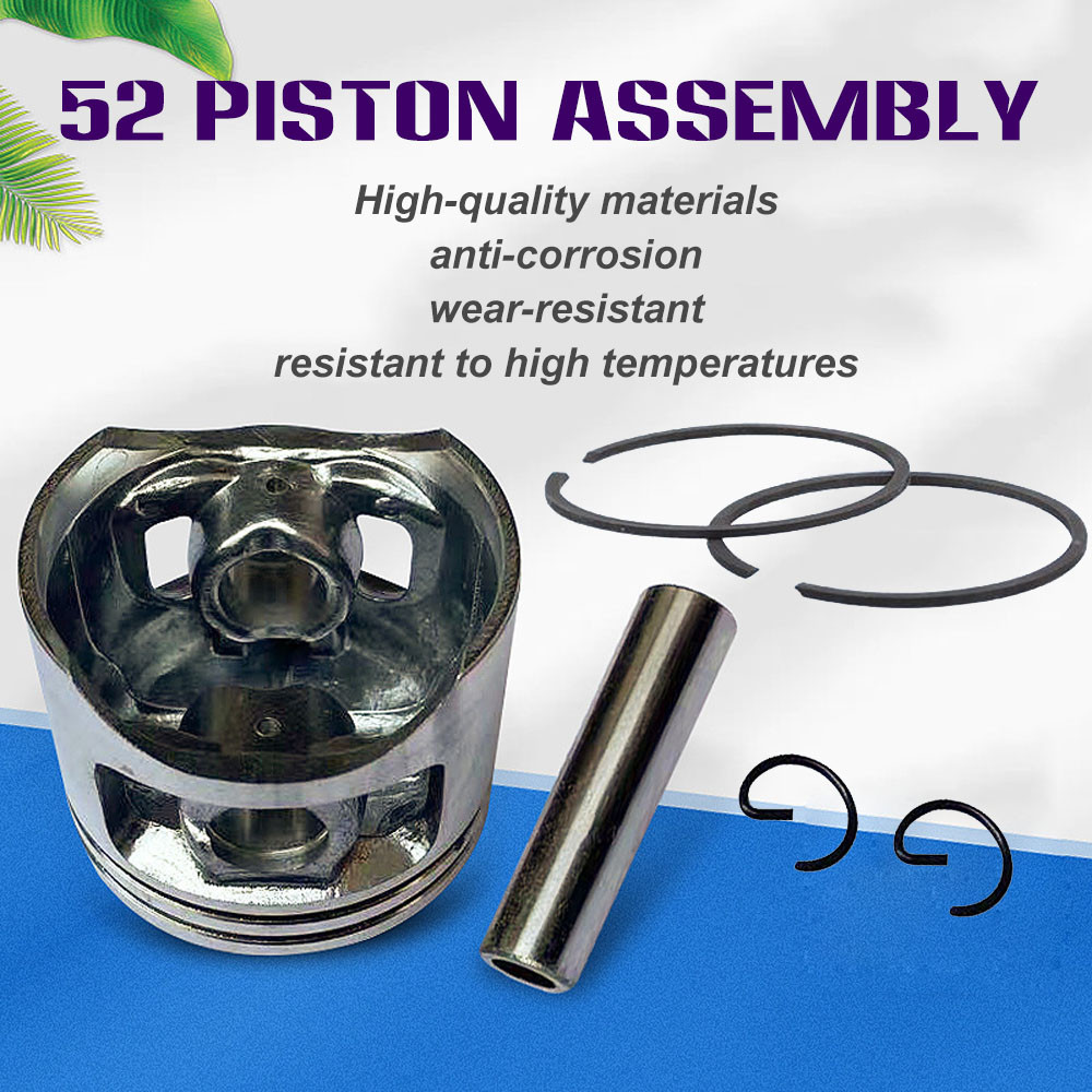 52/58 Piston Set Chain Saw Piston Cylinder Assembly Gasoline Saw Piston ...