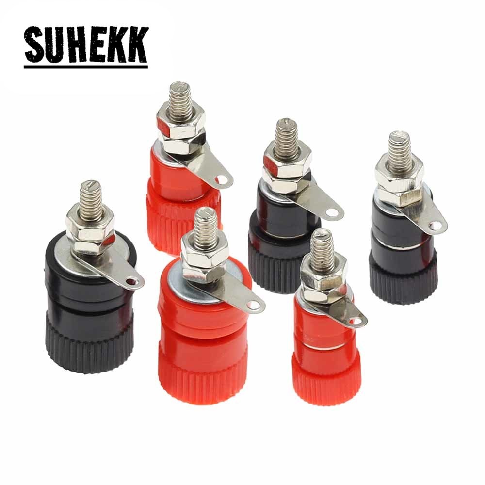 10PCS 4MM Terminal Blocks Binding Post Connector Banana Plug/Socket ...