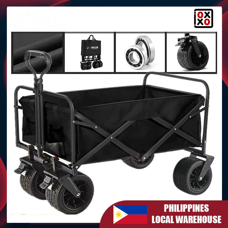 Multifunctional Foldable Trolley Wagon Family Picnic Beach Shopping ...