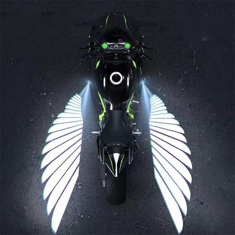 OYPH 2Pcs Motorcycle LED Underbody Light Projector Ghost Angel Wings ...