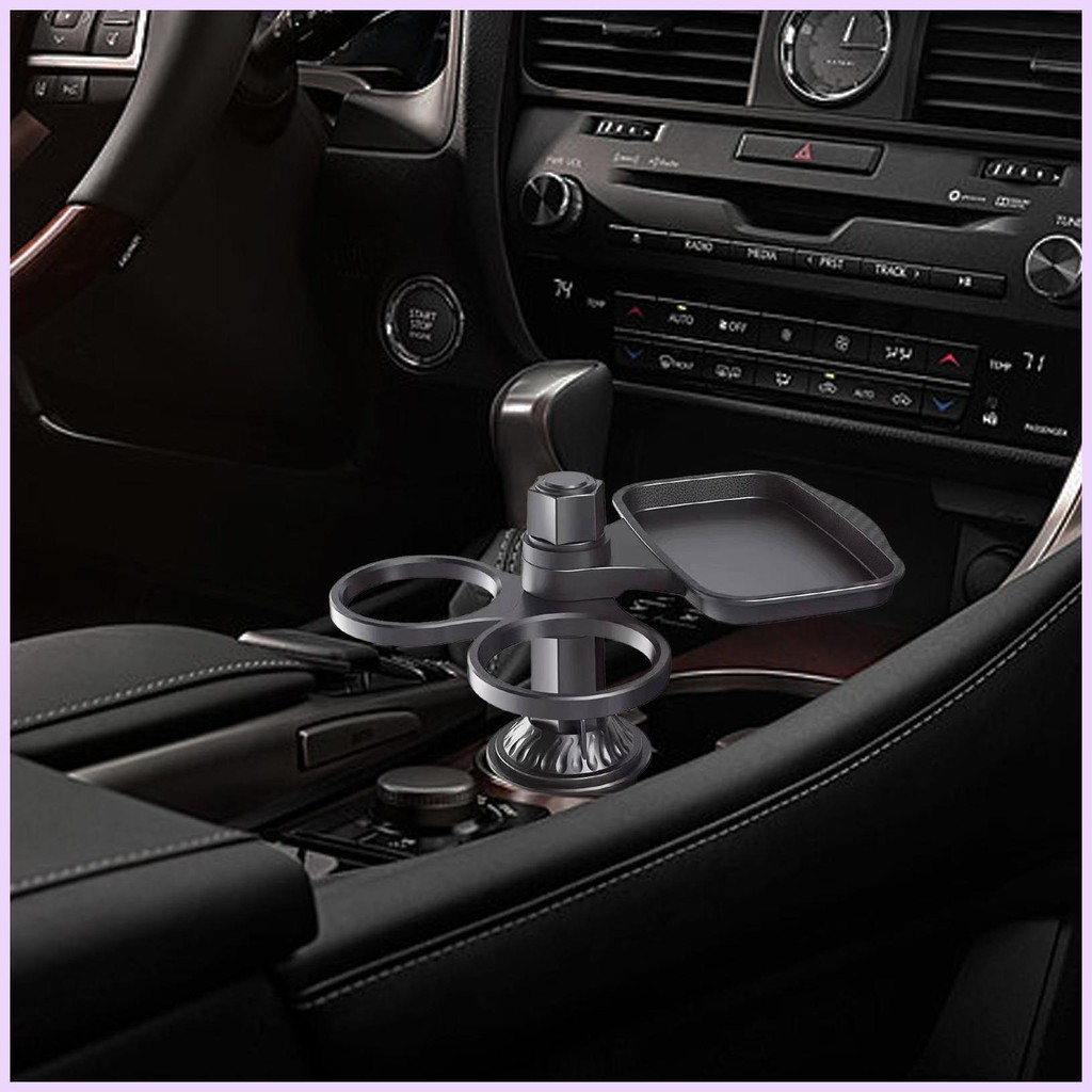 Automotive Cup Holder Adapter 360-degree Rotate Car Seat Food Tray ...