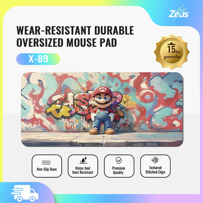 Zeus x Portable Super Mario Washable mouse Pad Expansion Large mouse ...