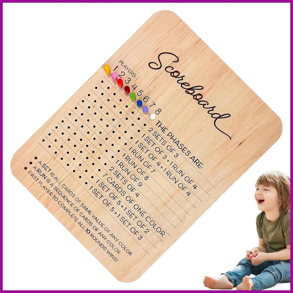 Score Board Card Board Games Wooden Scoreboard Score Track Travel Score ...