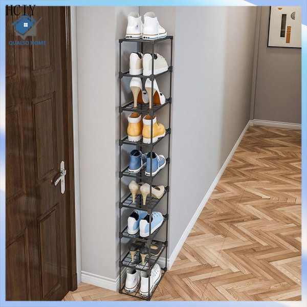 Simple Shoe Rack Shoe Cabinet Door Gap Small Mini Dormitory Corner ...