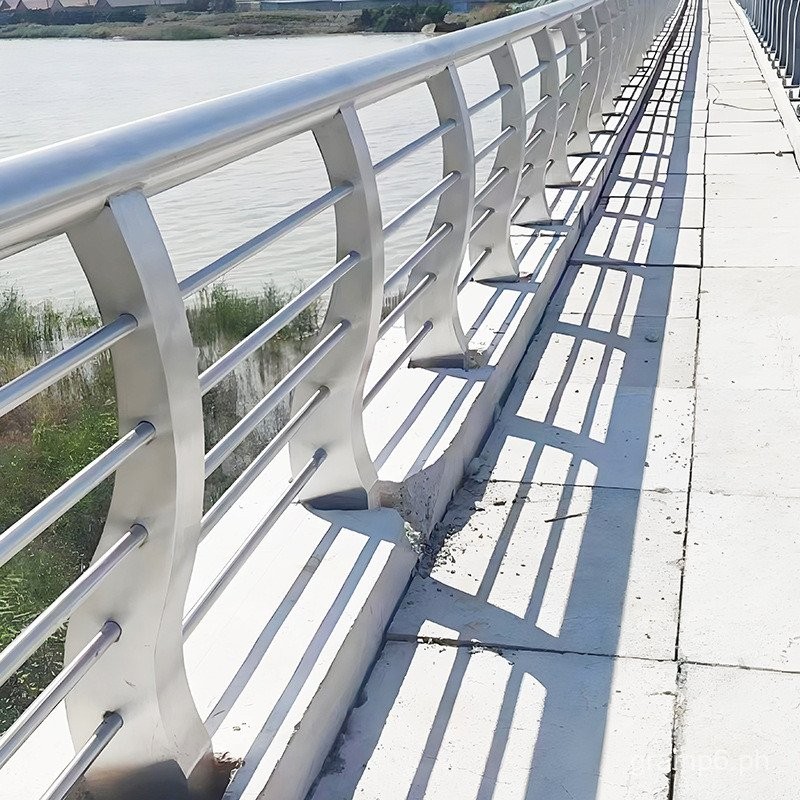 Stainless Steel Fence Outdoor Bridge Fence Scenic Spot Park Wooden ...