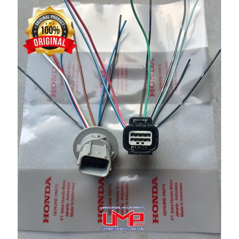Headlight socket cable headlamp socket pin 8 socket connector honda ...