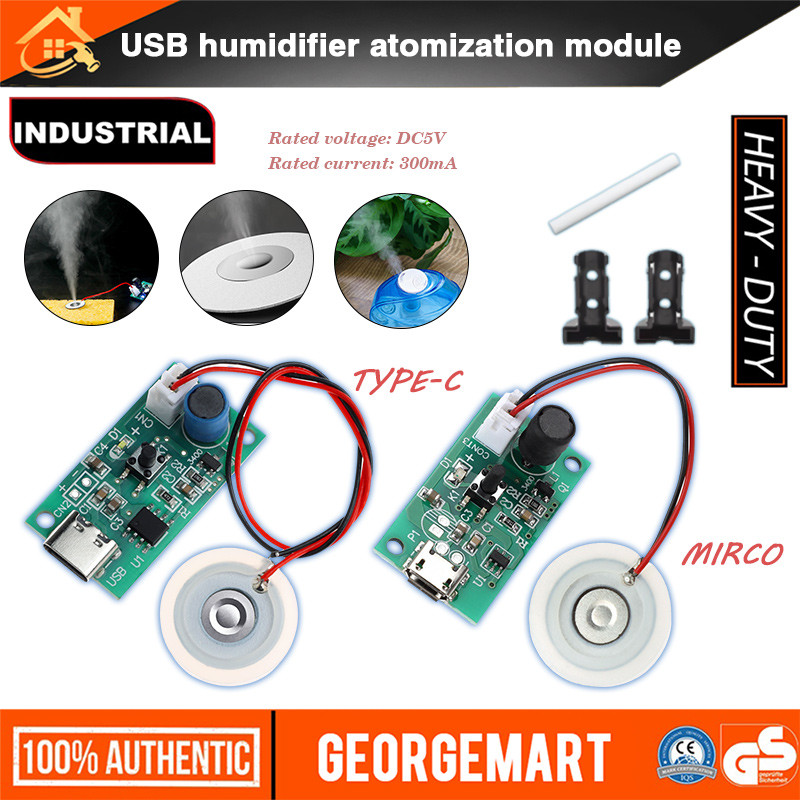 USB Mini Humidifier DIY Kits DC 5V Mist Maker And Driver Circuit Board ...
