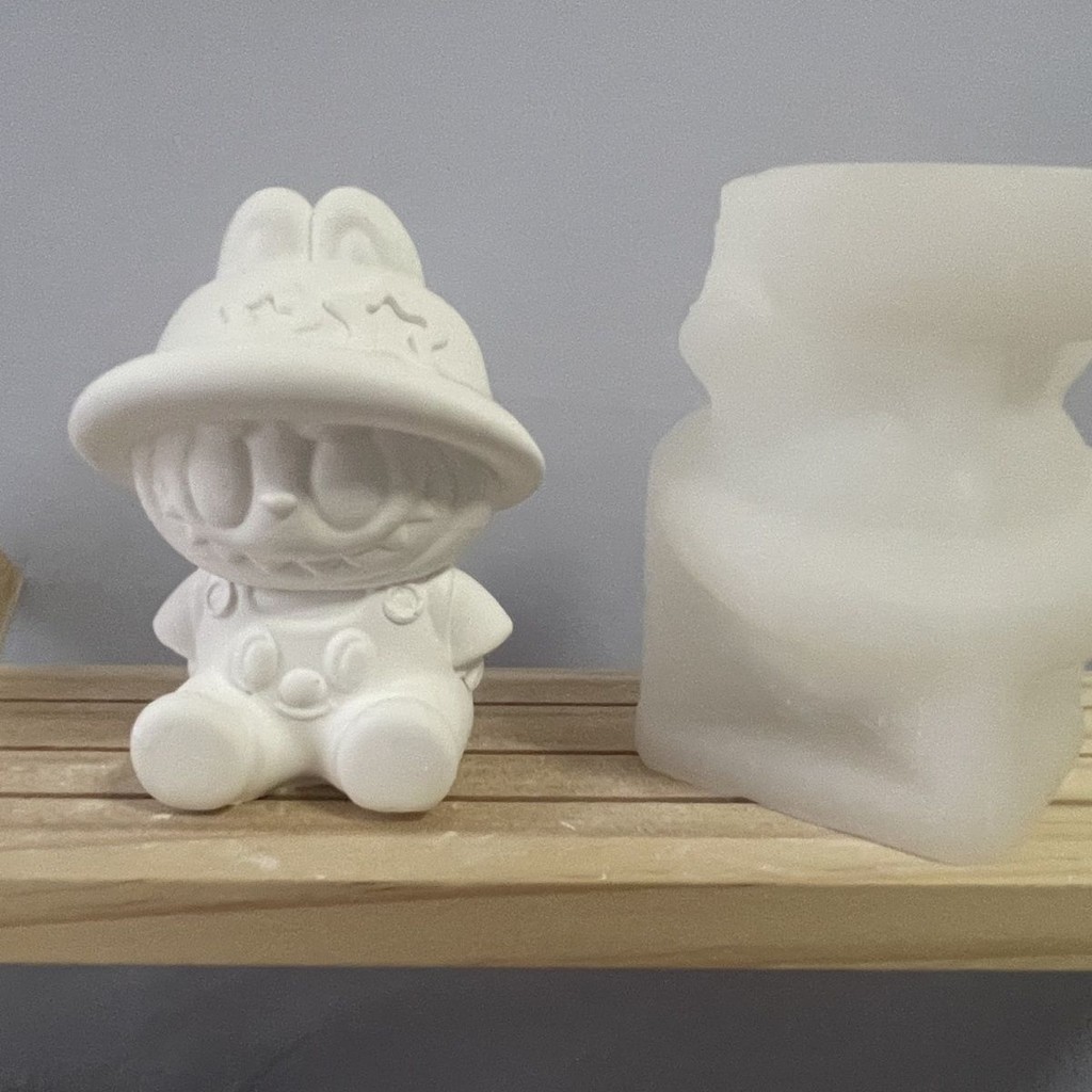 3d Labubu Aromatherapy Plaster Decoration Ornaments Silicone Mold DIY ...