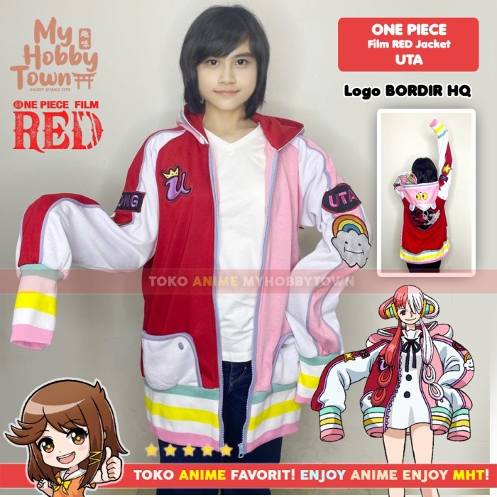 One Piece Red Uta Utahime Anime Jacket Cosplay Costume | Shopee Philippines
