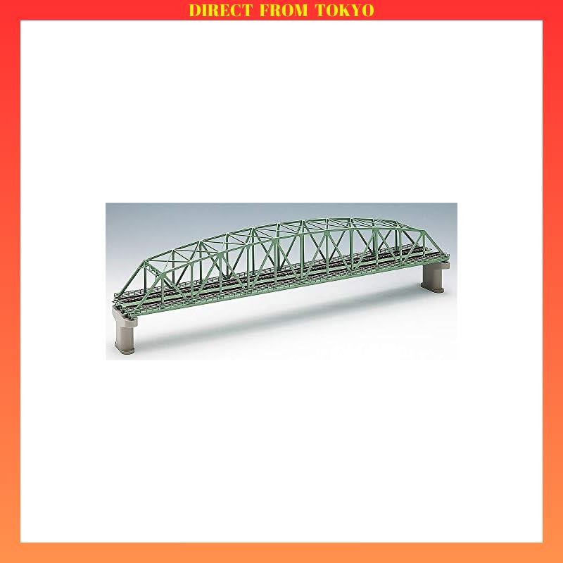 TOMIX N Gauge Double Track Curved Truss Bridge F Green with Double ...
