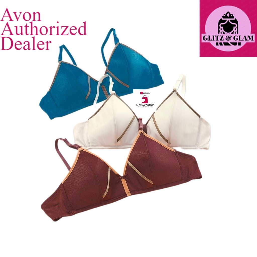 AVON JOY 3-PC NON-WIRE SOFT CUP BRA SET SALE! by Glitz & Glam | Shopee ...
