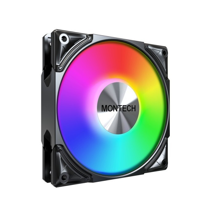 Fan CASING MONTECH METAL PRO 12 ARGB PWM - 120mm / 12CM Fan - BLACK ...