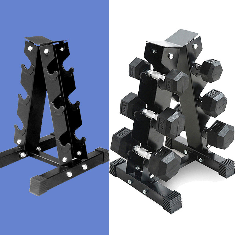 GG+Triangle 3 pairs of dumbbell rack A tower dumbbell bracket dumbbell ...