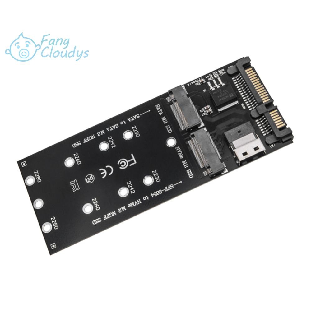 M.2 To SATA Adapter SFF-8654 To M2 NVME SSD Converter Riser Board for ...