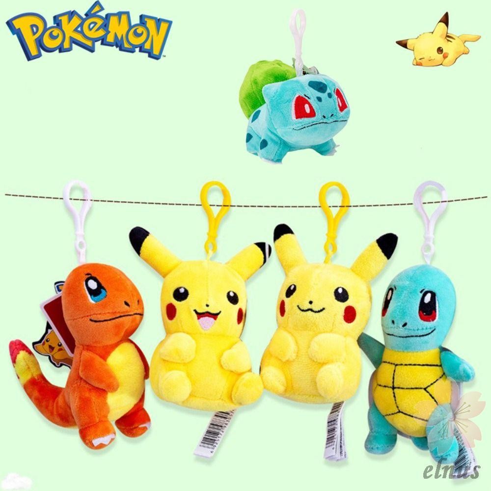 ELNUS Pikachu Plush Keychain, Anime Figure Action Figure Pikachu Action ...