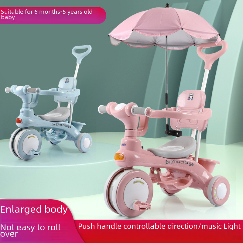 Children's Tricycle Bicycle with Fence Perambulator1One3Baby Walking ...