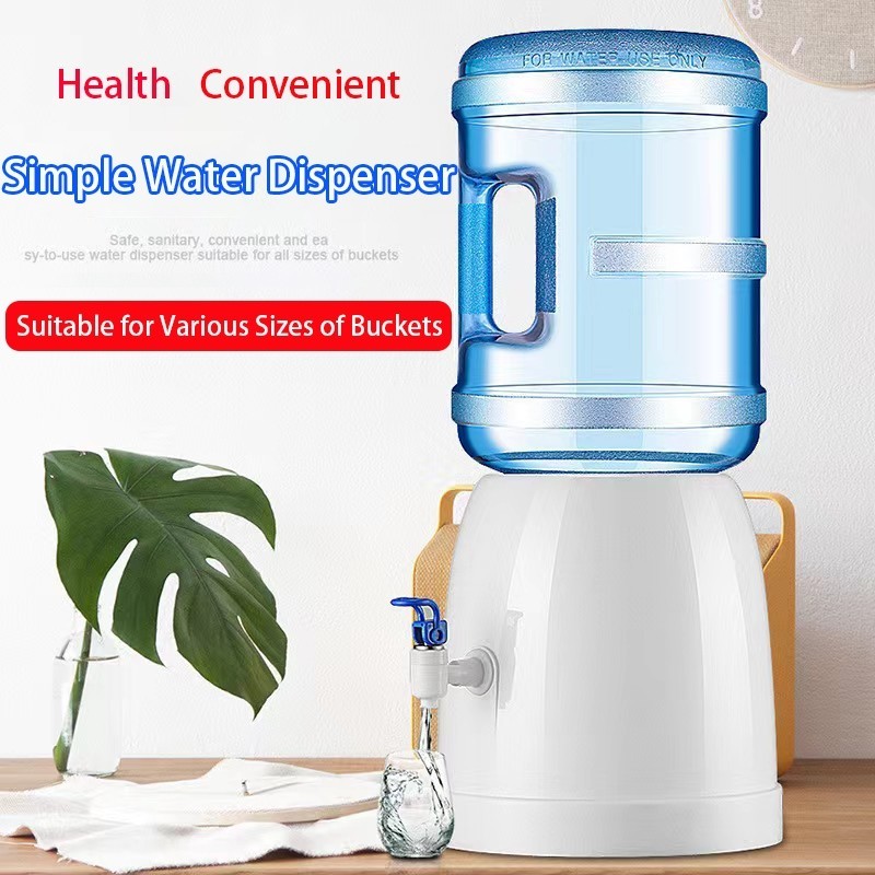 Mini Dispenser Desktop Water Dispenser with Faucet Round Plastic For ...