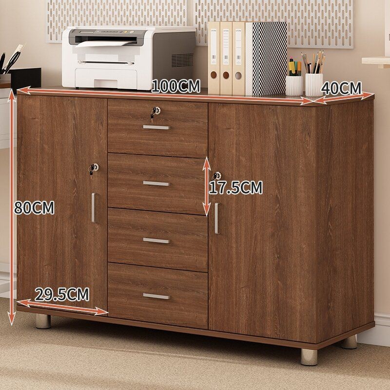 Office Cabinet File Data Cabinet Multi-Layer Drawer Floor Standing ...