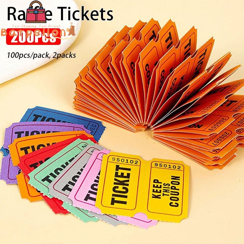 BARPELLON 200Pcs Celebration Event Tickets, Drink Events Single Paper ...