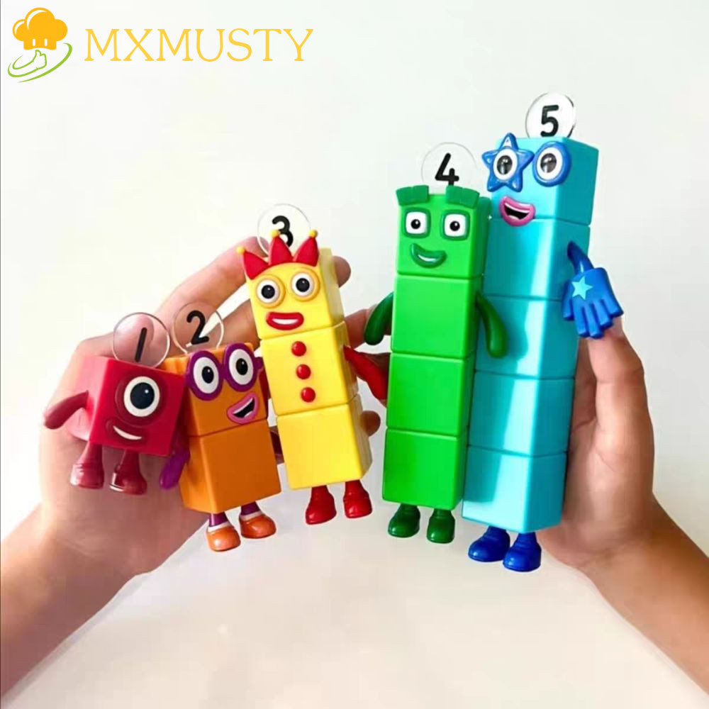 MXMUSTY 5pcs/set Numberblocks Action Figure, PVC 1-5 Number Number Game ...