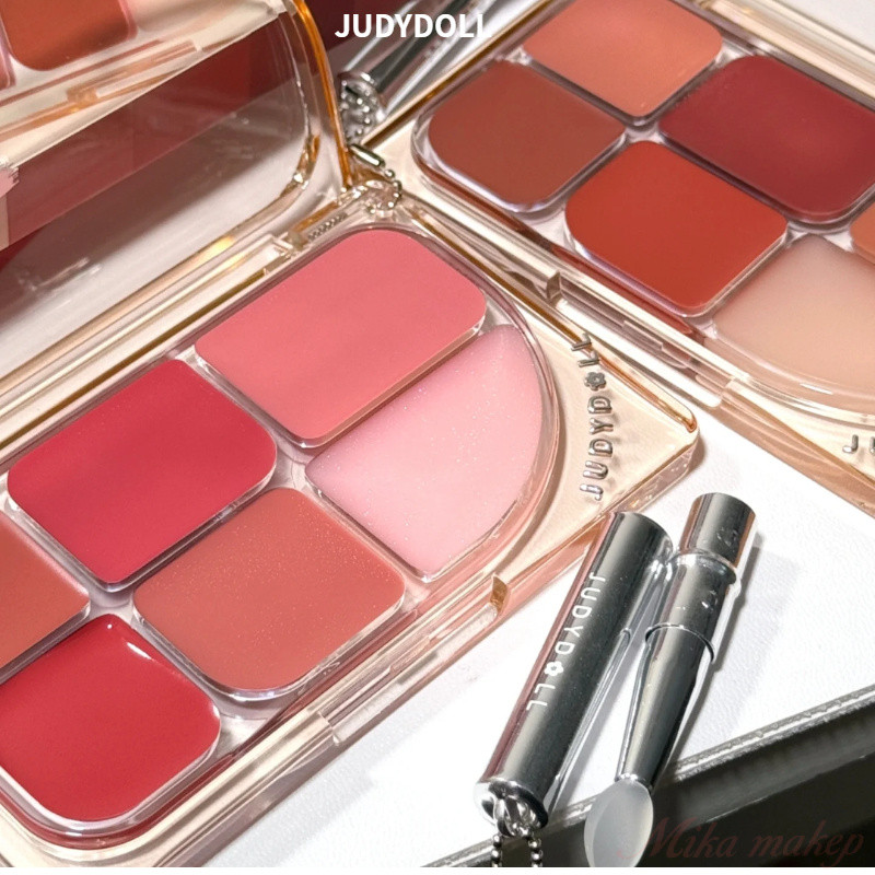 JUDYDOLL Lipstick Plate Water Light Palette Plate Six Colors | Shopee ...
