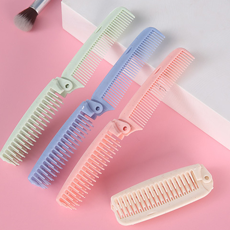 Mini Fashion Women's Traveler Portable Folding comb Hair Makeup Comb ...