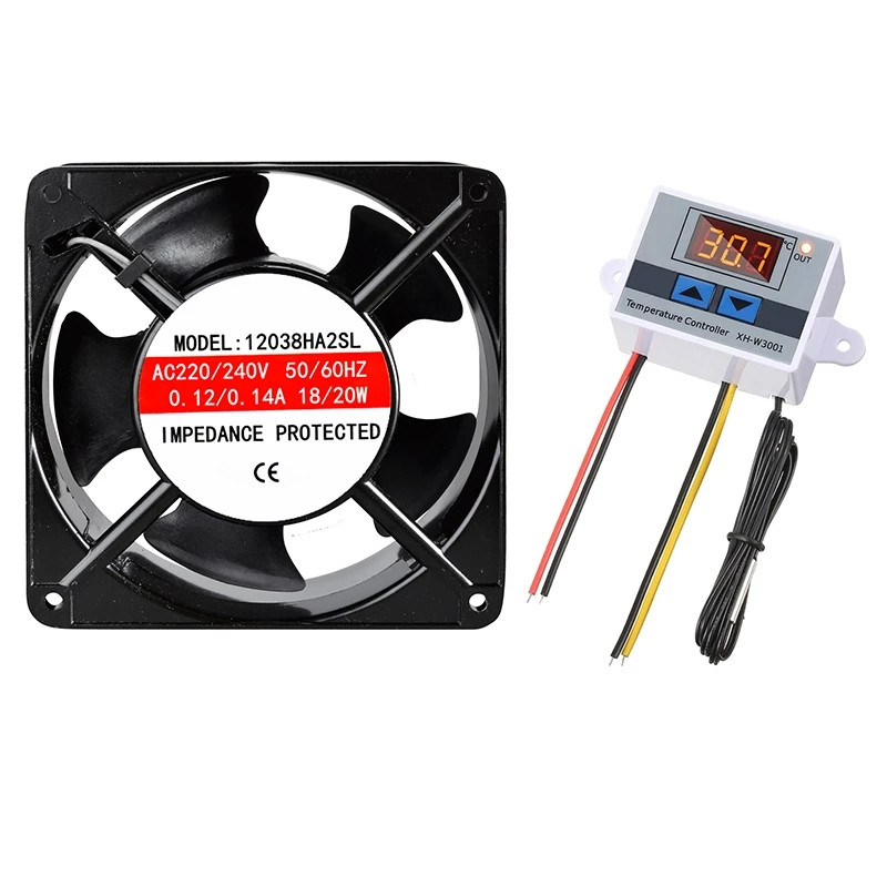 220V Digital Temperature Controller Thermostat For Egg Incubator Timer ...