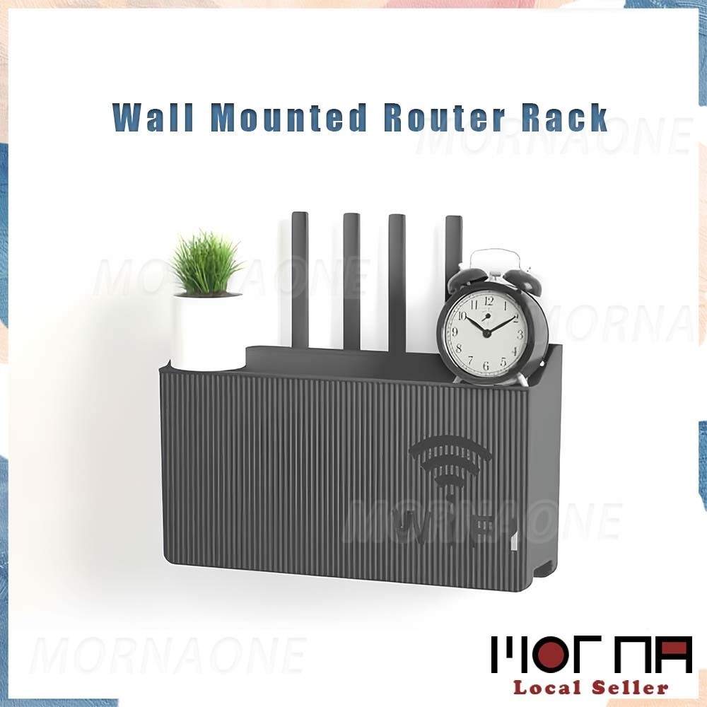 Wifi Router Hanging Wall Shelf No-punch Installation Router Rack Router ...