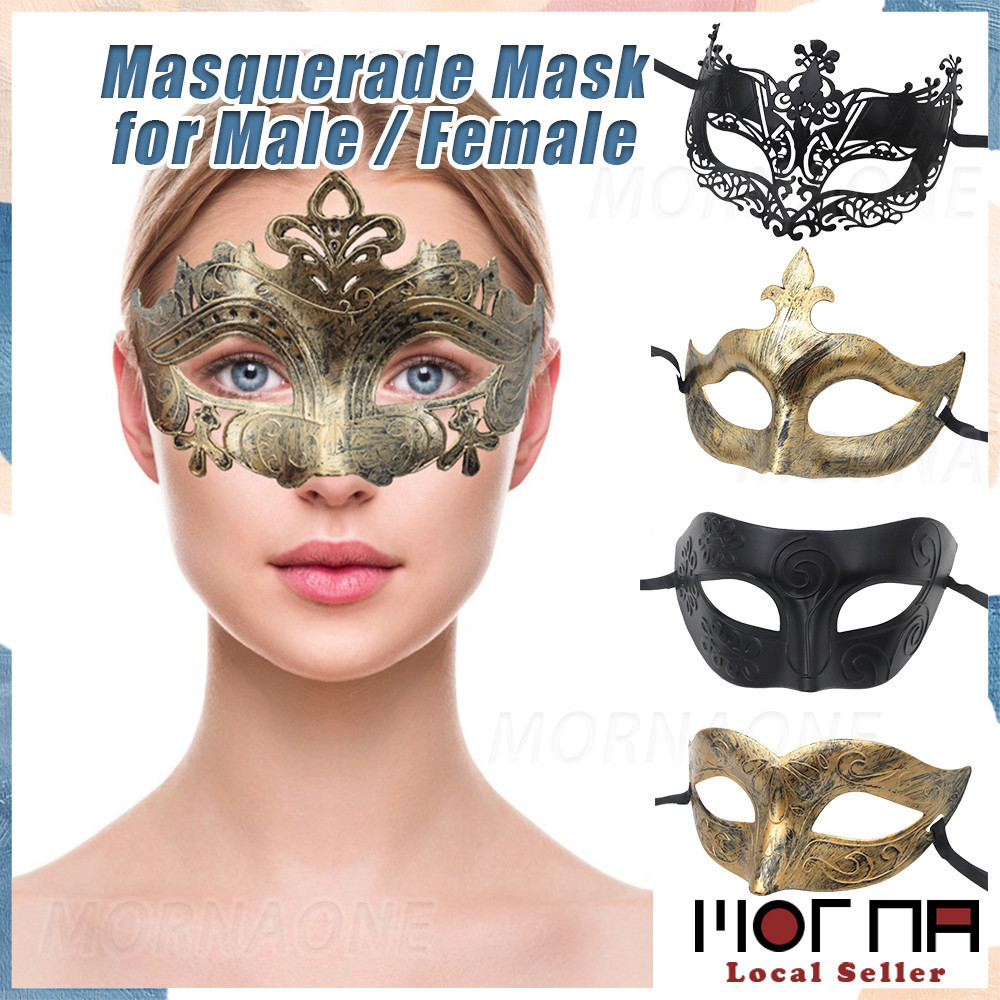 Masquerade Mask For Female Male Masquerade Mask for Men Half Face Mask ...