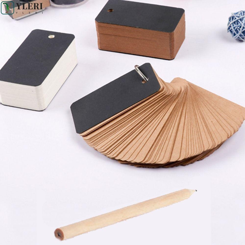 YLERI Flash Cards Office Accessories Thick Convenient 100 Pages Blank ...