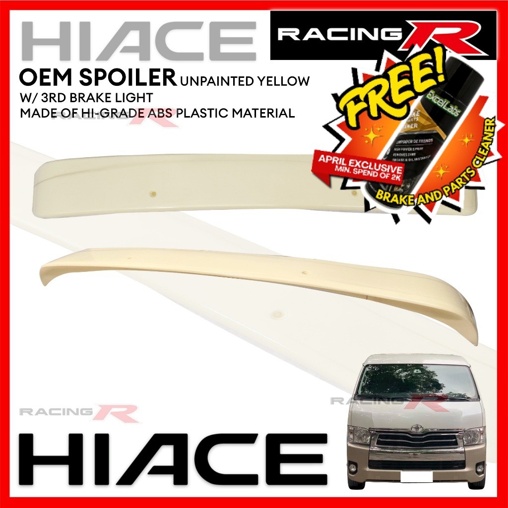 Toyota HiAce Commuter 2005 to 2025 OLD FACE Spoiler ( UNPAINTED ) ( Car ...
