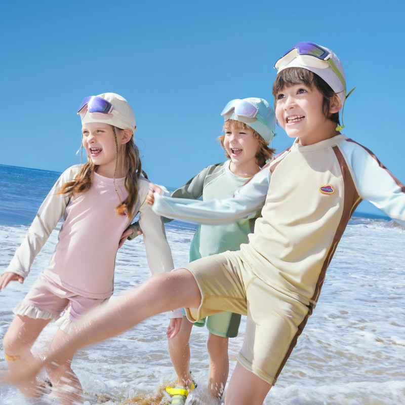 KOCOTREE UPF 50+ Kids Long Sleeve Sun Protection Bathing Suits Two ...