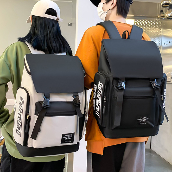 [Freebie] Bagpack for men school bag Large-capacity backpack travel bag ...