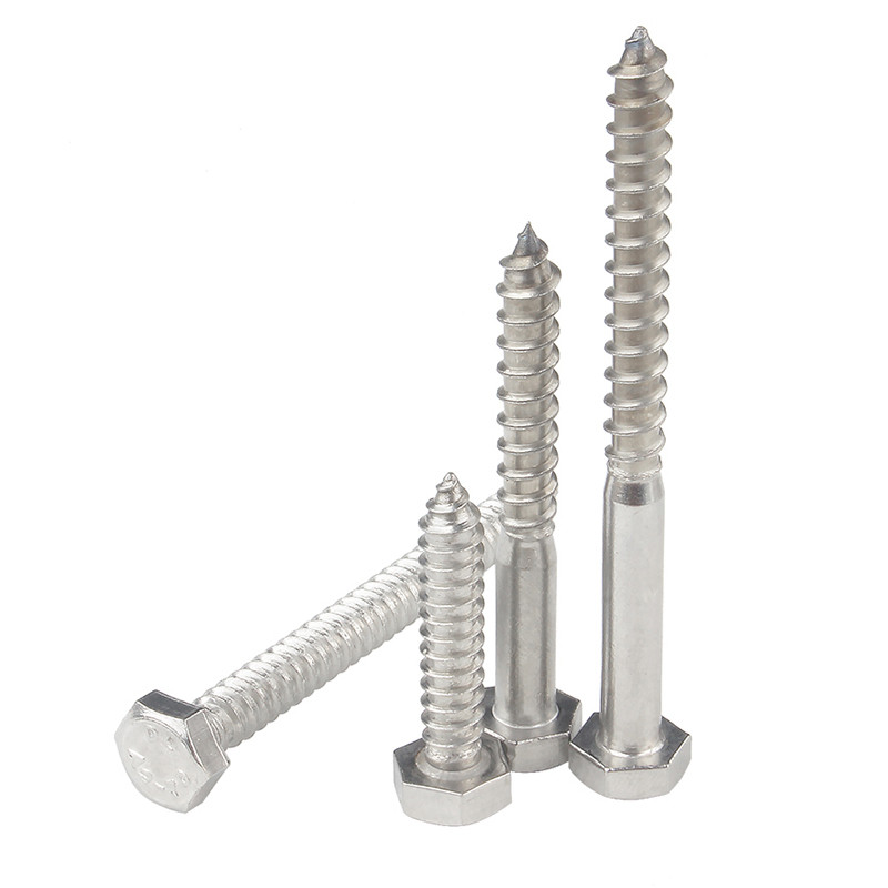 Stainless Steel 304 Hex Hexagon Head Cone Point Tail Self-Tapping ...