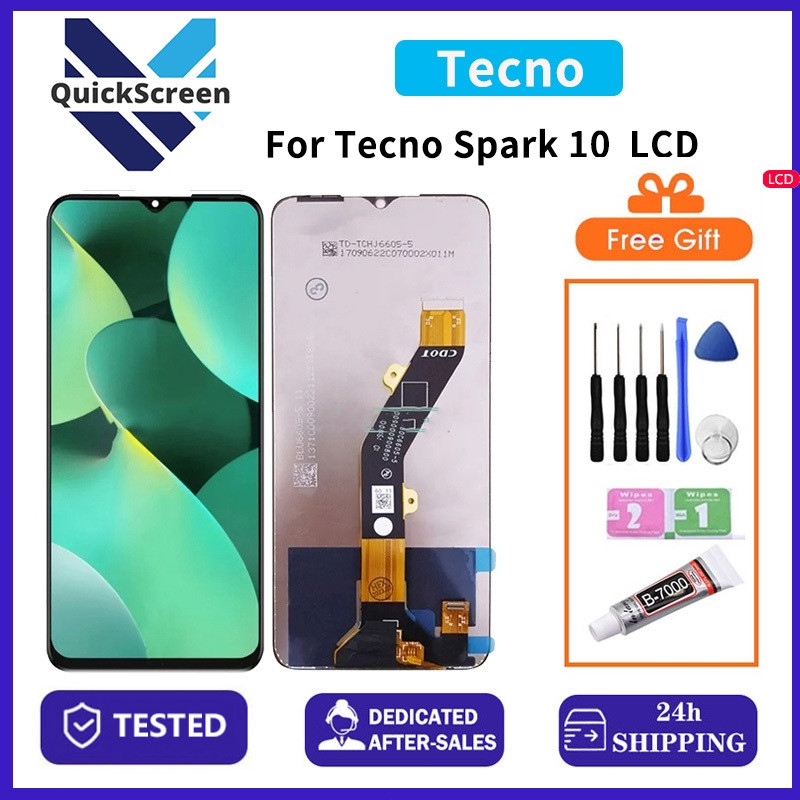 [QuickScreen] For Tecno Spark 10 10C 10 Pro LCD DIsplay Touch Screen ...