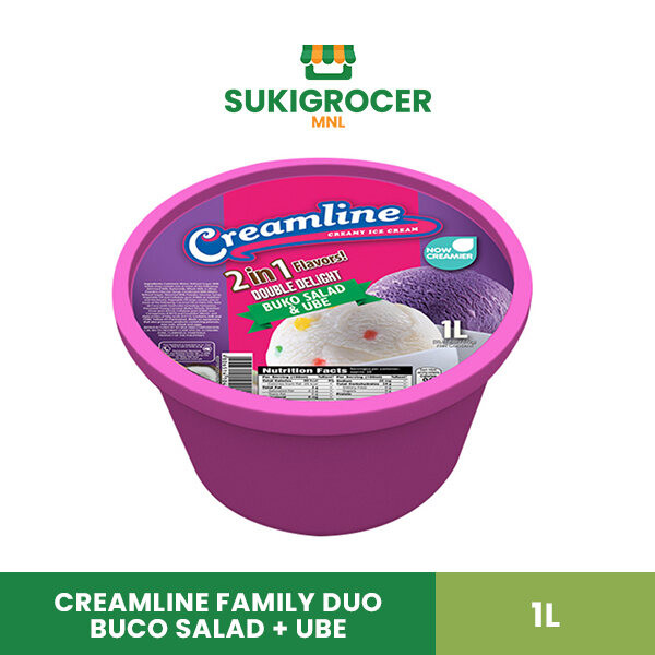 Creamline Family Duo Buco Salad + Ube 1L | Shopee Philippines