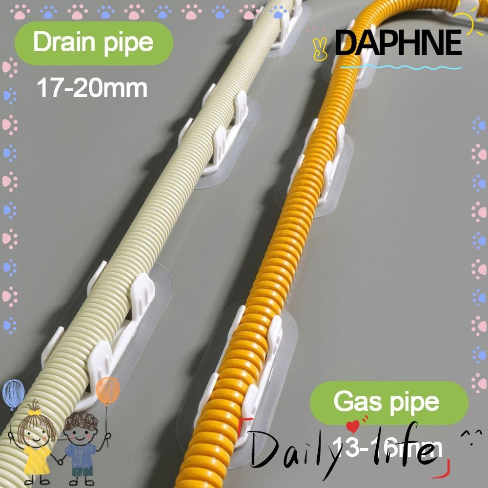 DAPHNE 5pcs Pipe Clamp Hooks, Cable Clips Plastic Wiring Hose Clamp ...