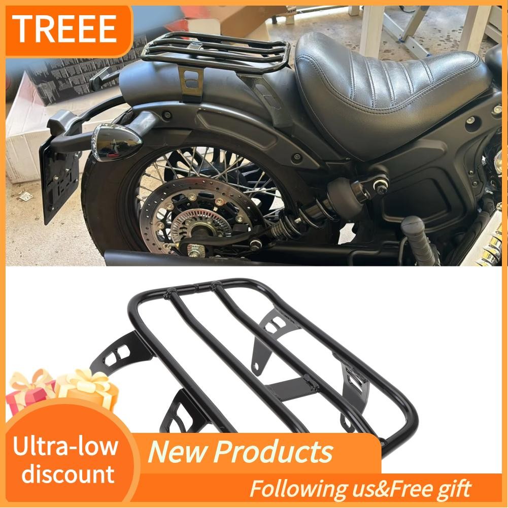 Treee Motorcycle Rear Luggage Rack Cargo Shelf Fast Installation Extra ...