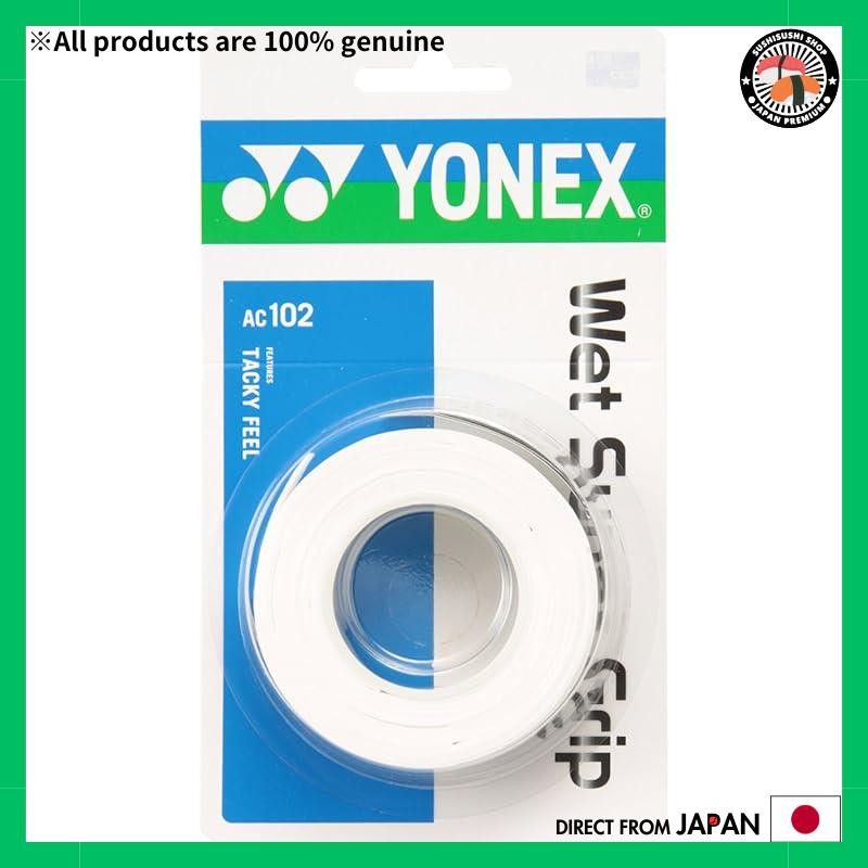 Yonex Tennis Badminton Grip Tape Wet Super Grip (3-Pack) AC102 White | Shopee Philippines