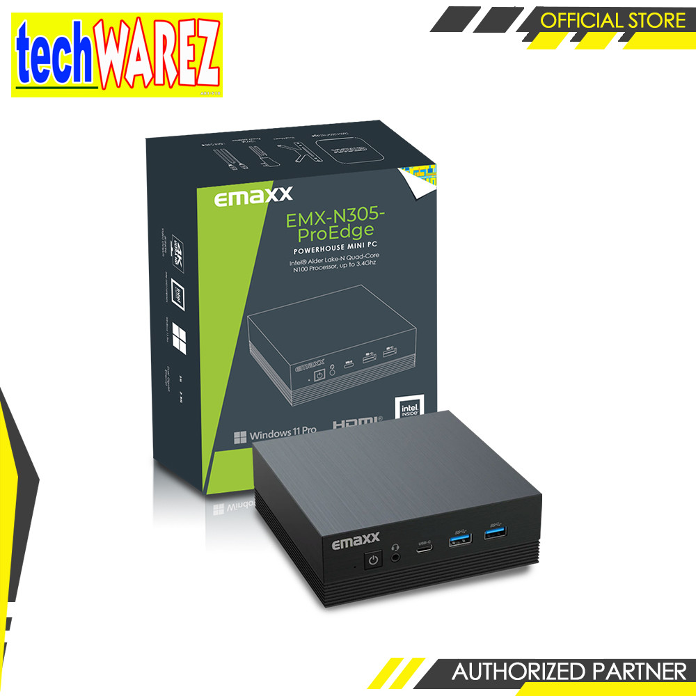 Emaxx N305-ProEdge Mini PC - Intel Core i3-N305 / 16GB RAM / 512GB SSD ...