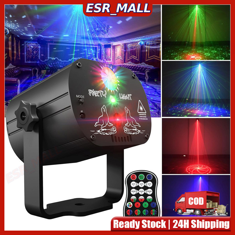 DJ Party Lights Stage Laser Northern Projector RGB Sound Activated ...