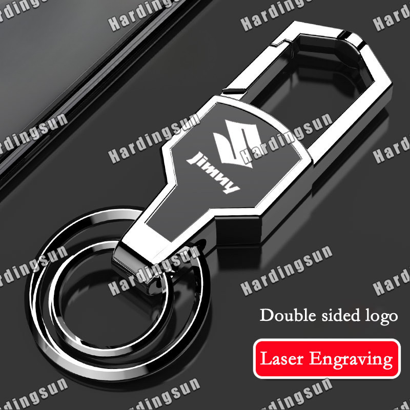 Suzuki Jimny Car Safety Anti Loss Keychain Double Ring Rotation ...