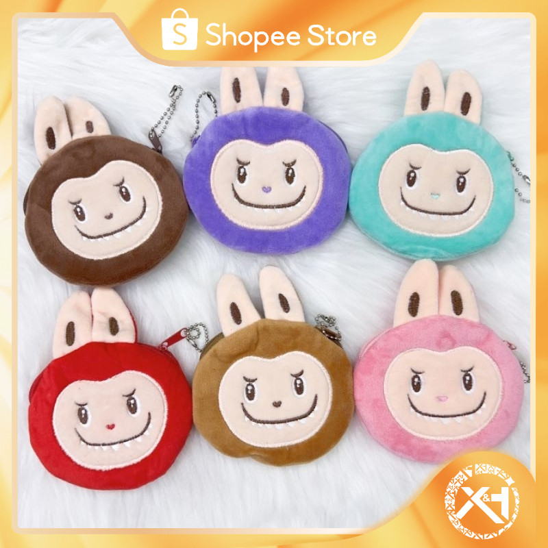Labubu wallwt Cartoon coin purse children cute key pendant animal coin ...