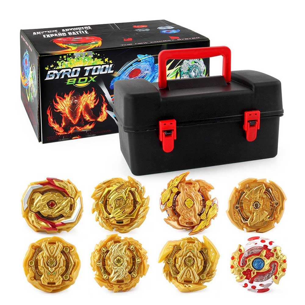 8pcs Metal Beyblade Toolbox Set Beyblade Burst Set with Launcher ...