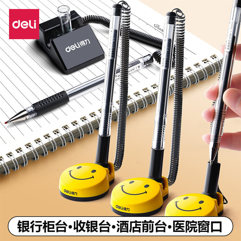 Deli Stationery Counter Pen Office Gel Pen Desktop Can Paste Fixed ...