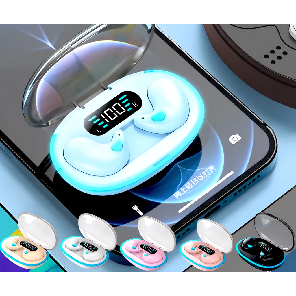 X55 SLEEPING HEADPHONES TWS SLEEP IN EAR WIRELESS EARPHONES MUSIC ...