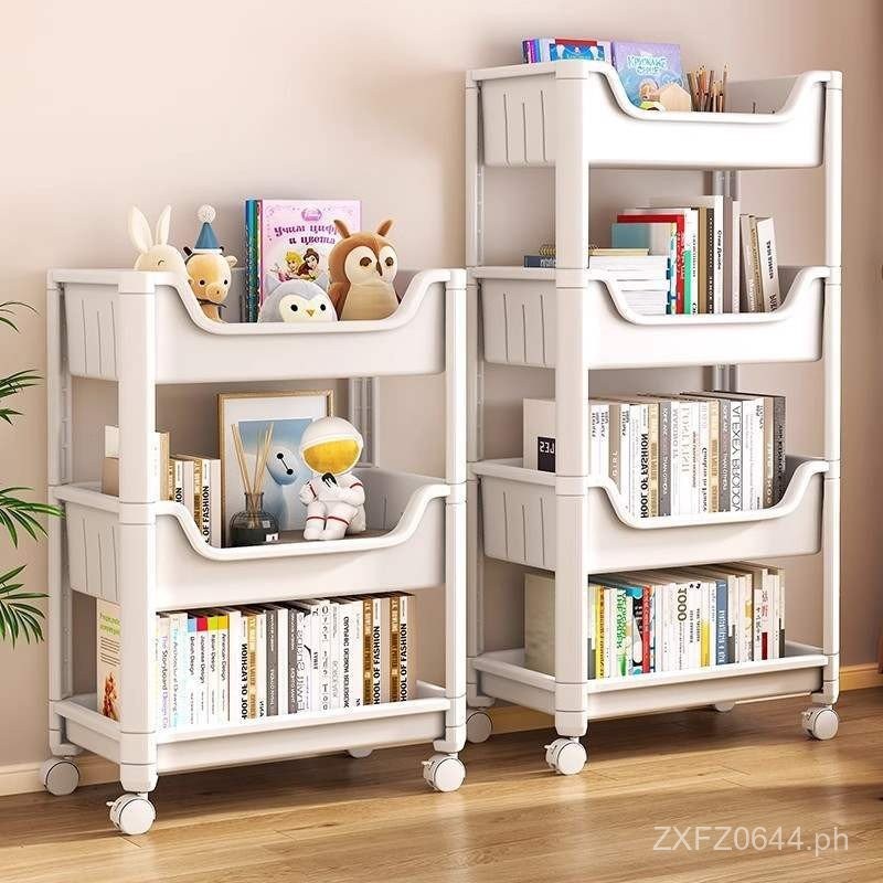 Multi-layer Mobile Storage Rack with Wheels, Simple Children's Smart ...